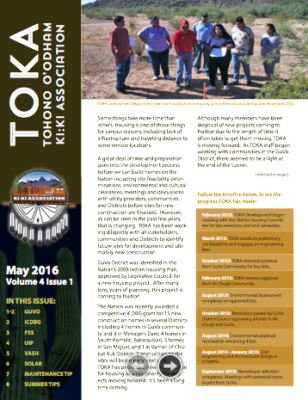 Tohono O'odham Ki:Ki Association TOKA Newsletters